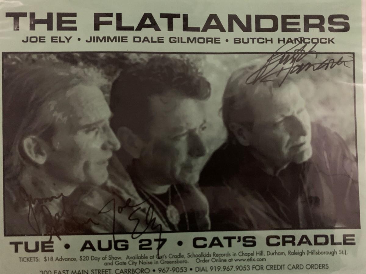The Flatlanders signed concert flyer | EstateSales.org