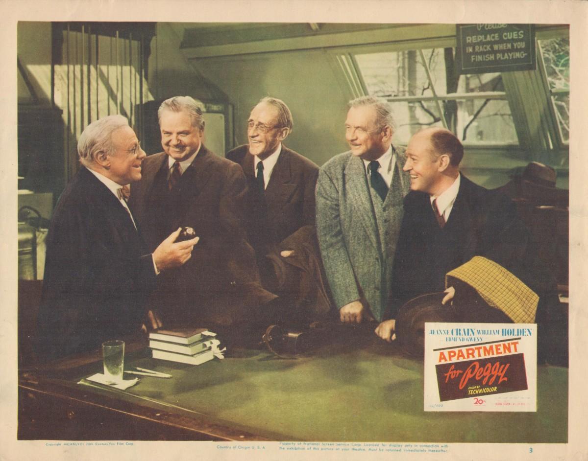 Apartment for Peggy set of 8 original 1948 vintage lobby cards. 11x14 ...