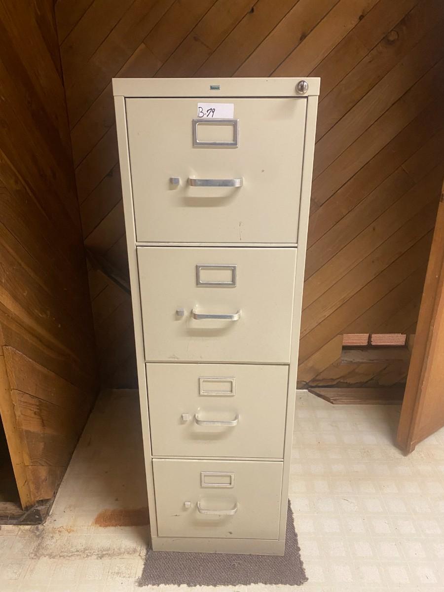 Image Key Lock File Cabinet 4 Drawer | EstateSales.org