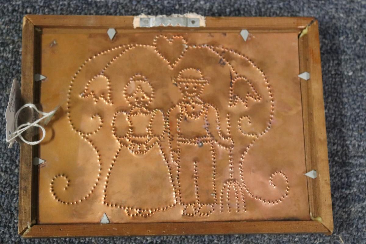 Punched Copper Picture - 6 x 8 inches | EstateSales.org