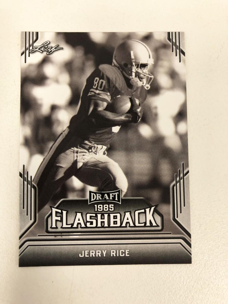 2019 Leaf Draft Flashback #7 1985 Jerry Rice San Fransisco 49ers NFL ...