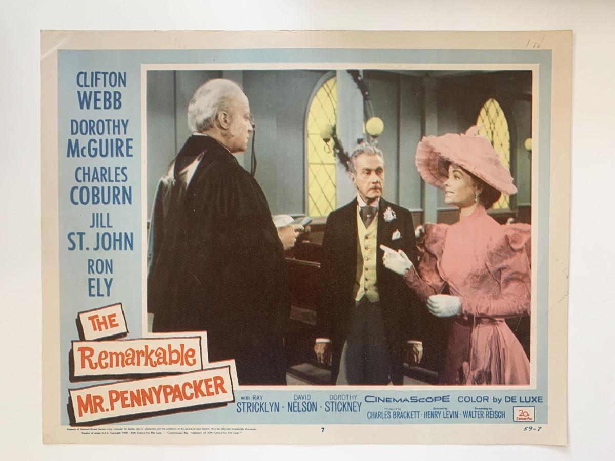 The Remarkable Mr. Pennypacker original 1959 vintage lobby card. 11x14 ...
