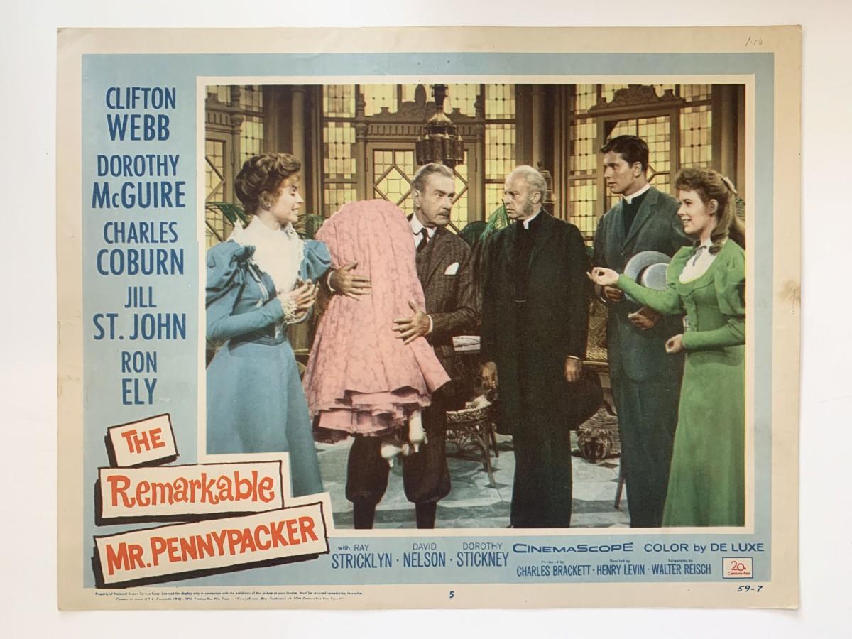 The Remarkable Mr. Pennypacker original 1959 vintage lobby card. 11x14 ...