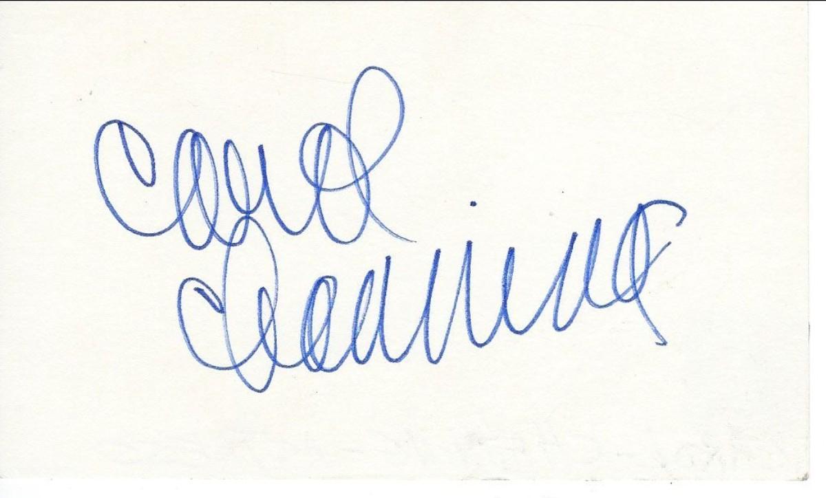 Carol Channing original signature | EstateSales.org