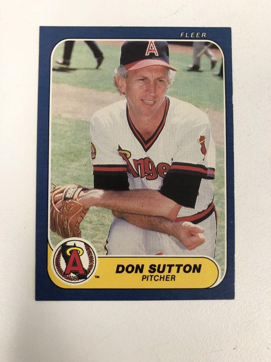 1986 Fleer #170 Don Sutton Angels Baseball Card | EstateSales.org