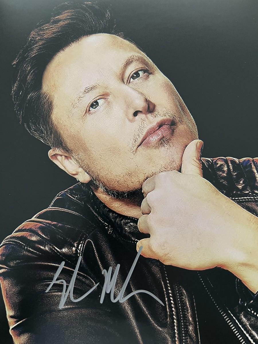 Elon Musk signed photo | EstateSales.org