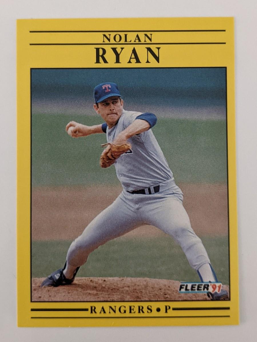 Nolan Ryan Baseball Trading Card - Fleer #302 1991 | EstateSales.org