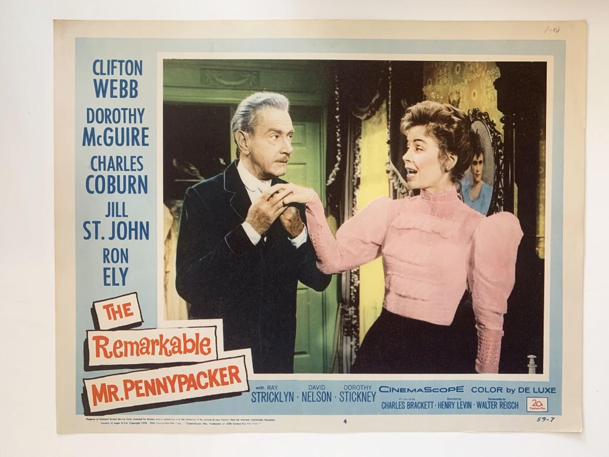 The Remarkable Mr. Pennypacker original 1959 vintage lobby card. 11x14 ...