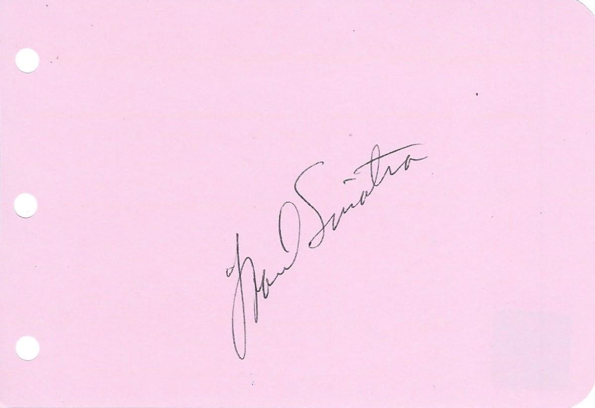 Frank Sinatra autograph | EstateSales.org