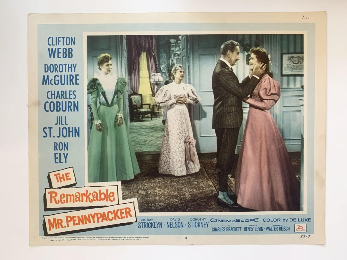 The Remarkable Mr. Pennypacker original 1959 vintage lobby card. 11x14 ...