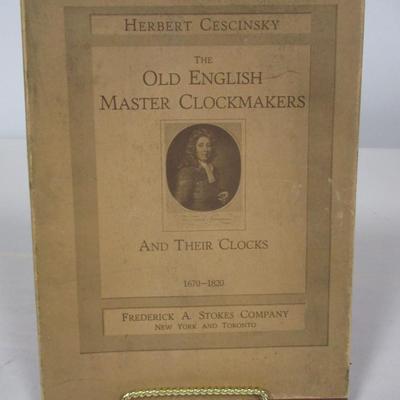 The Old English Master Clockmakers Book 1938 | EstateSales.org