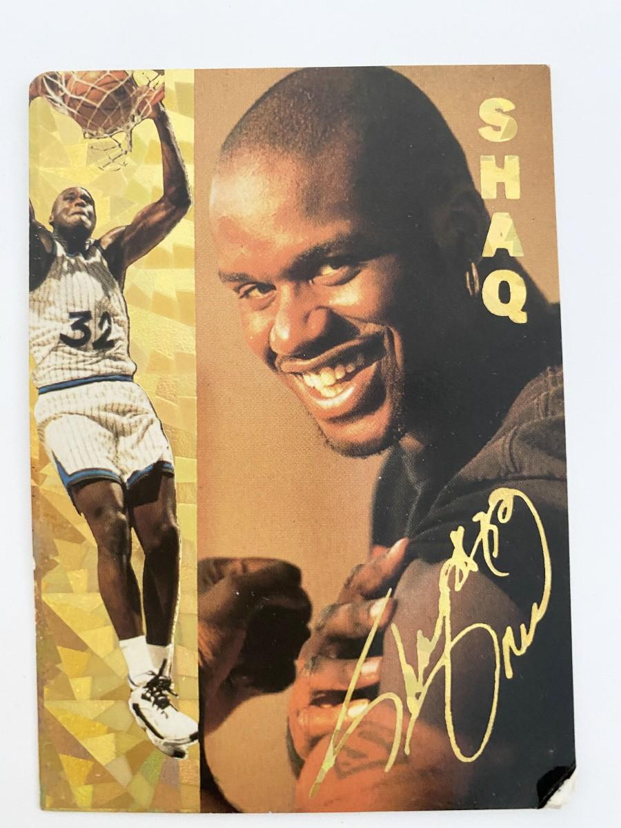 Shaq Facsimile Signed Basketball Card | EstateSales.org