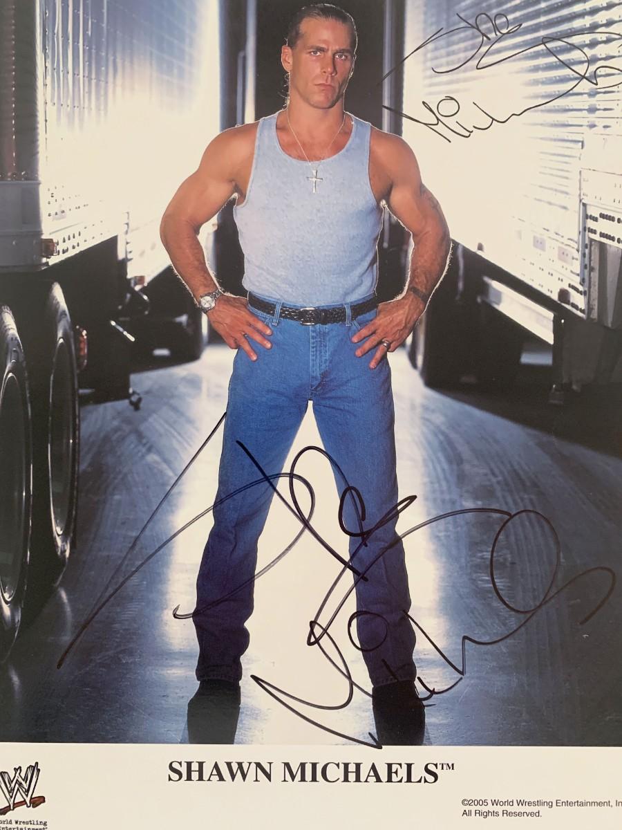 WWE Wrestler Shawn Michaels signed photo | EstateSales.org