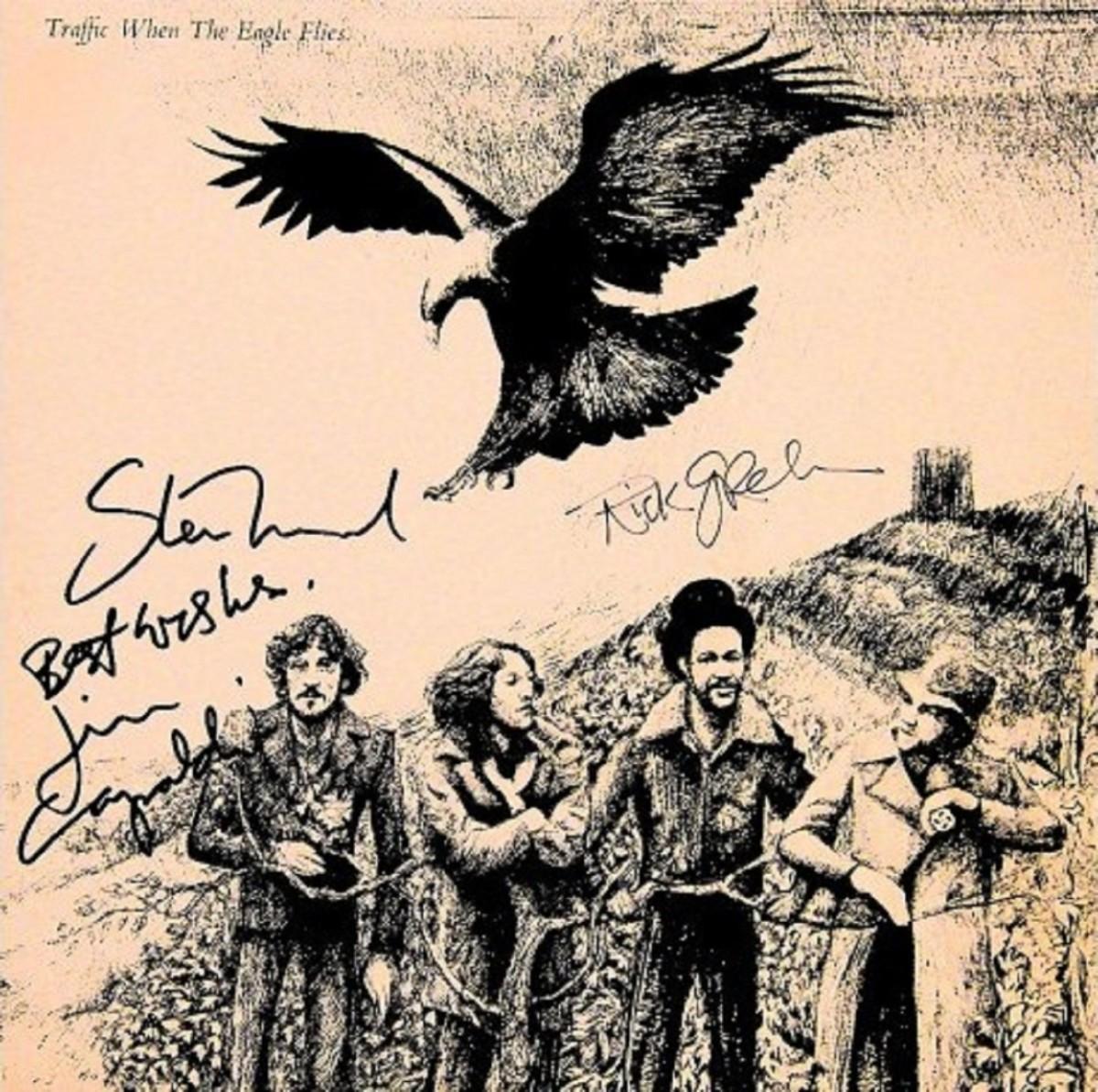 Traffic signed "When The Eagle Flies" album | EstateSales.org