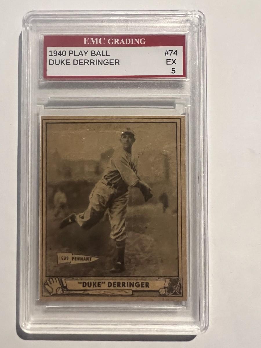 1940 Play Ball Duke Derringer baseball card | EstateSales.org