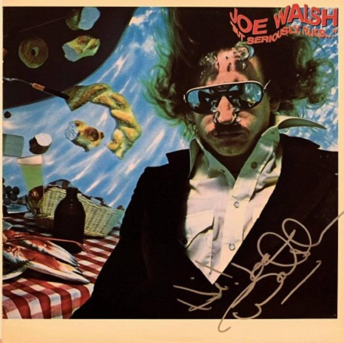 Joe Walsh signed "But Seriously Folks" album | EstateSales.org