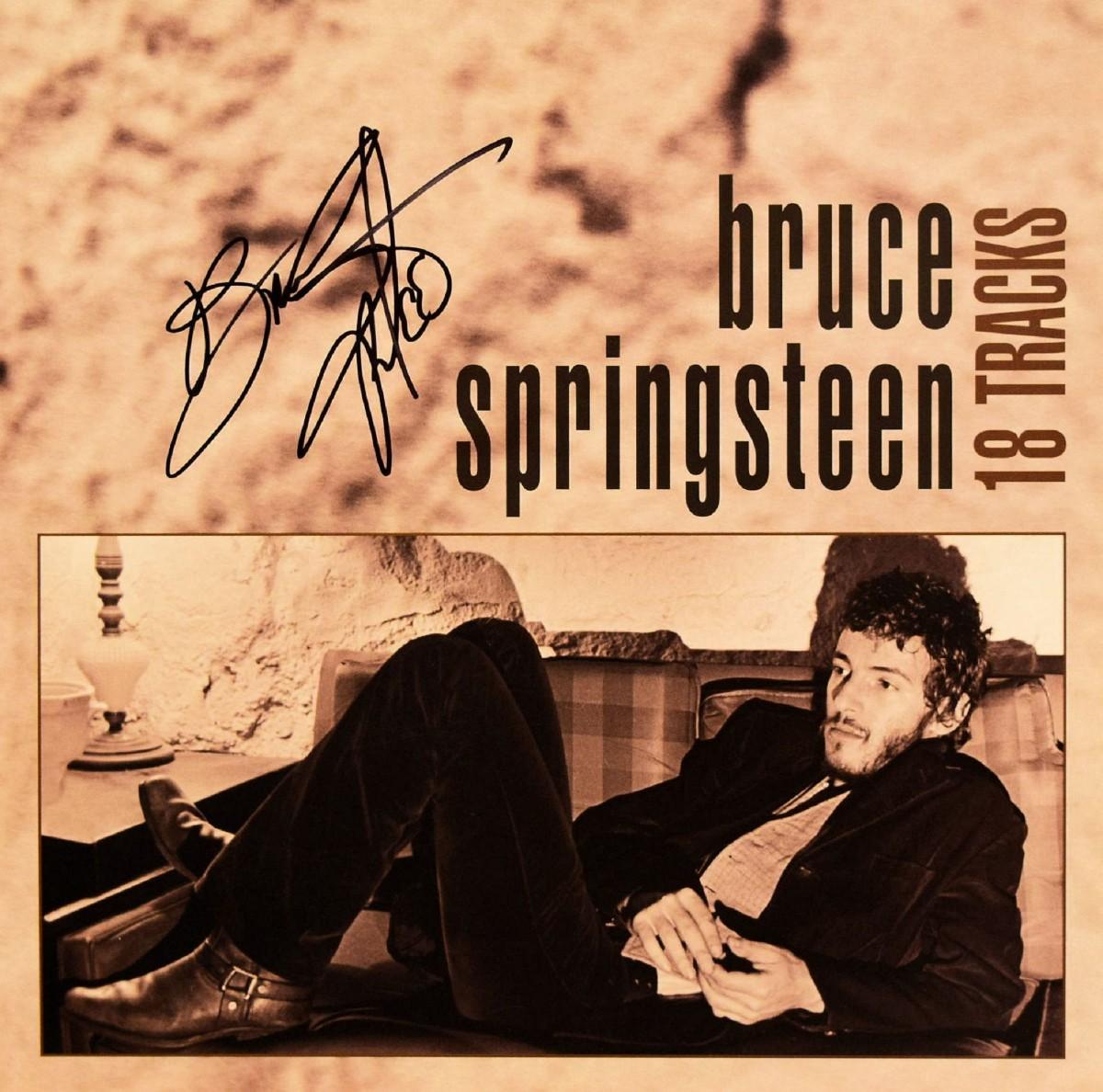 Bruce Springsteen 18 Tracks signed record flat (no album) | EstateSales.org