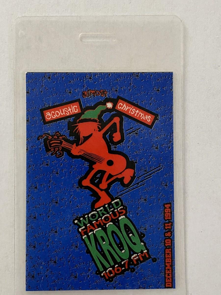 KROQ-FM Acoustic Christmas '94 Backstage Pass | EstateSales.org