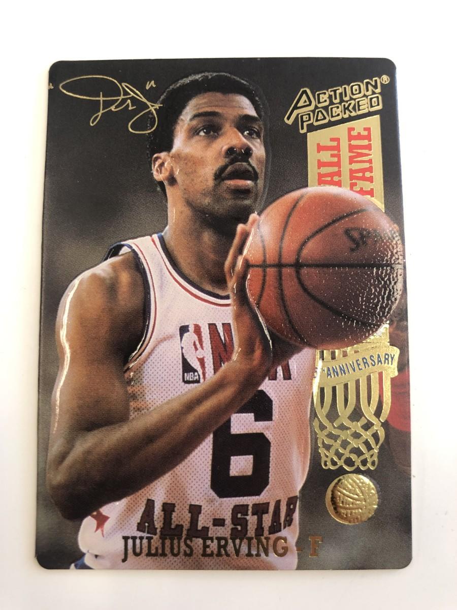 Julius Erving Hall of Fame Basketball Card 25th Anniversary ...