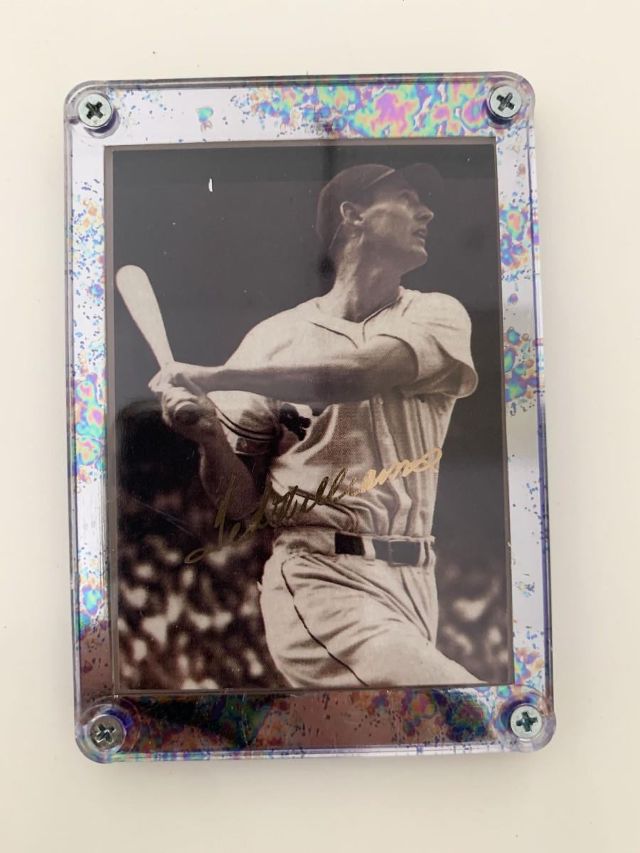 Ted Williams Facsimile Signed Framed Baseball Card | EstateSales.org