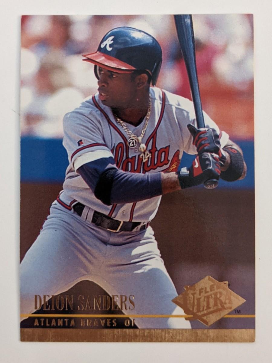 Deion Sanders Atlanta Braves Fleer Ultra Baseball Card | EstateSales.org