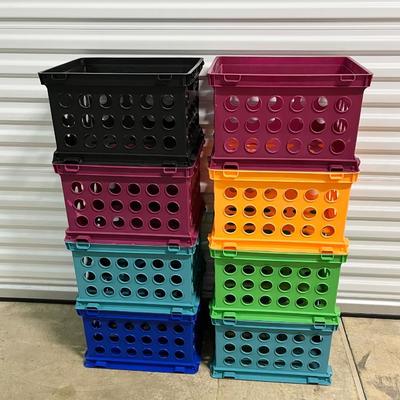 STERILITE ~ (8) Stackable Crates | EstateSales.org