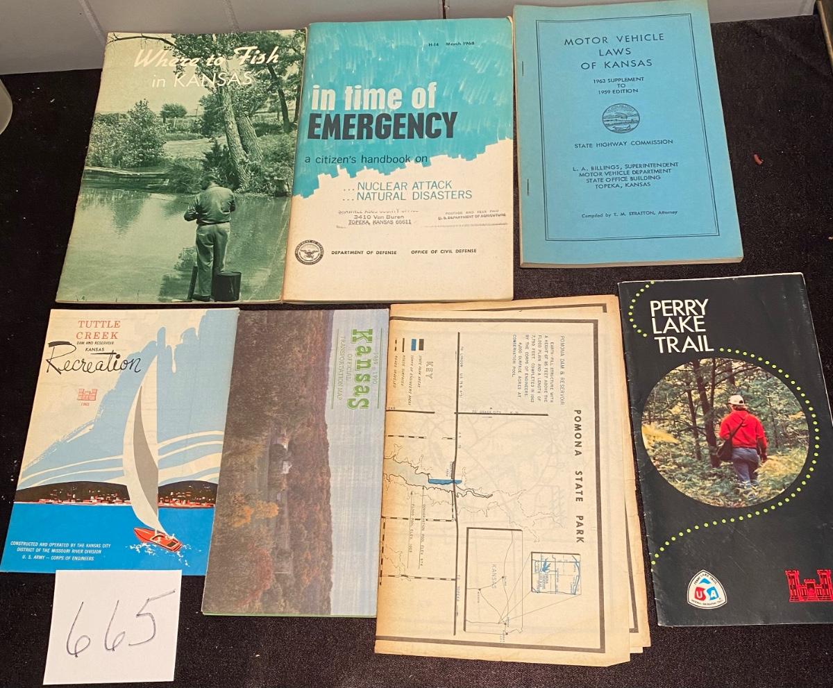 Vintage Kansas pamphlets and maps | EstateSales.org