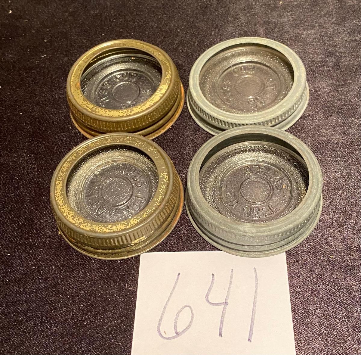 Vintage Atlas Glass Jar Lids | EstateSales.org