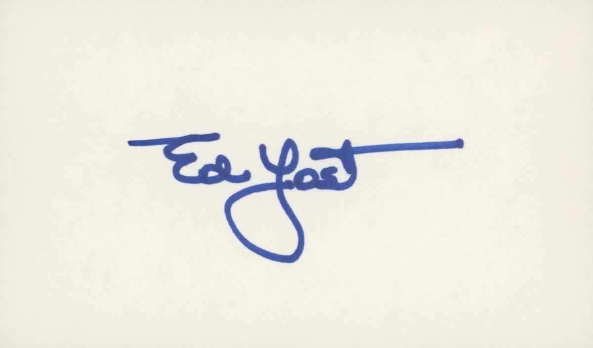 Ed Yost original signature | EstateSales.org