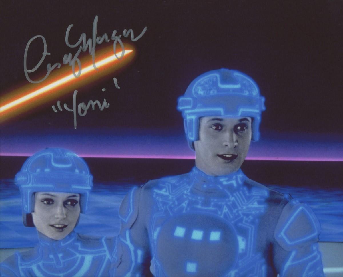 Cindy Morgan Tron Signed Movie Photo