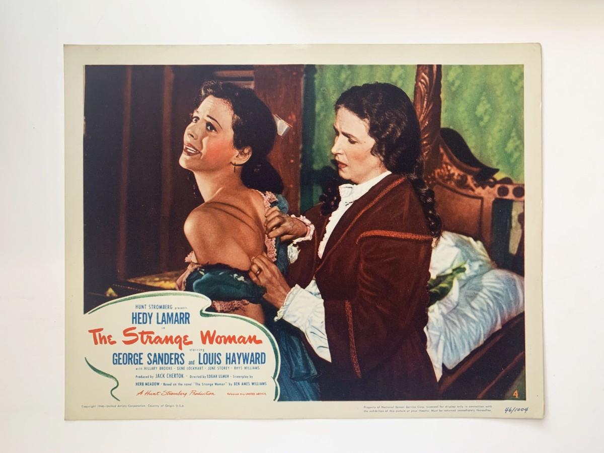 The Strange Woman original 1946 vintage lobby card on heavy card stock ...