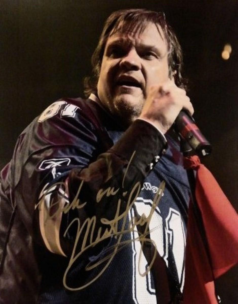Meat Loaf signed promo photo | EstateSales.org