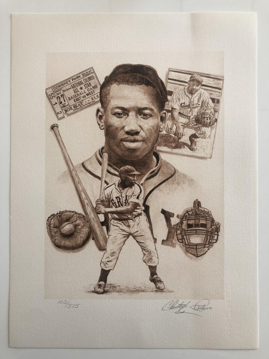 Josh Gibson Artwork. Individually Numbered Print Signed by Artist ...