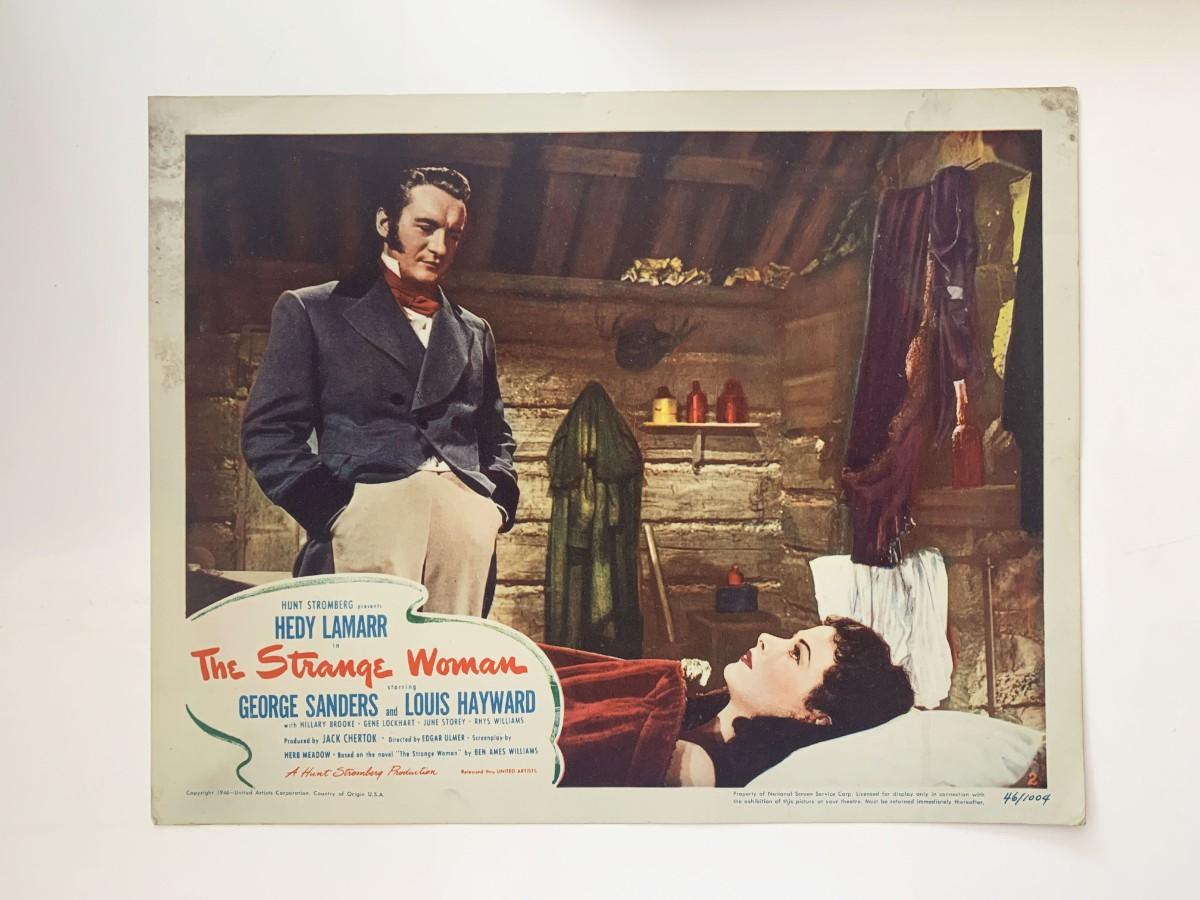 The Strange Woman original 1946 vintage lobby card on heavy card stock ...