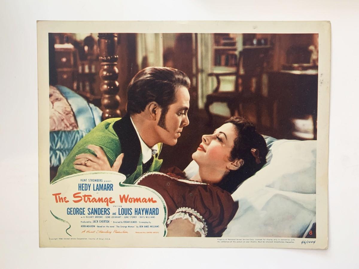 The Strange Woman original 1946 vintage lobby card on heavy card stock ...