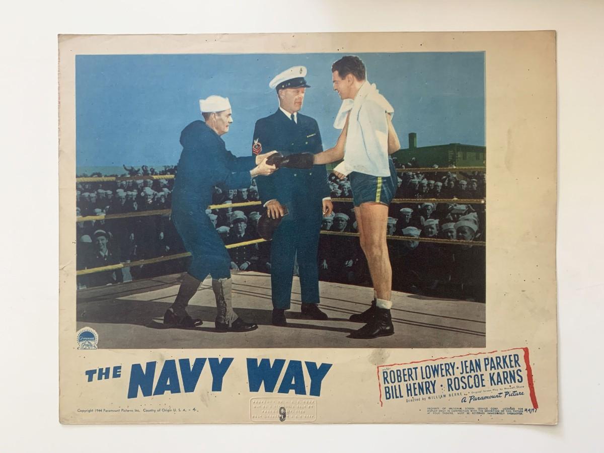 The Navy Way original 1954 vintage lobby card on heavy card stock ...