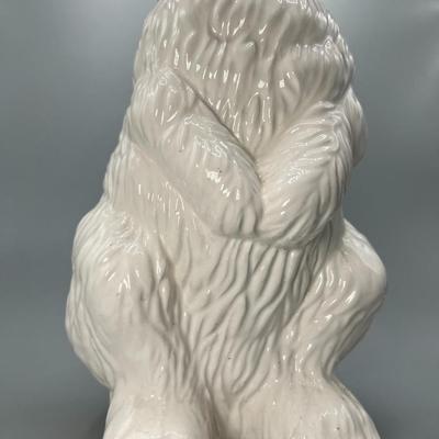 White Ceramic Porcelain Bunny Rabbit Standing up on Hind Legs Figurine ...