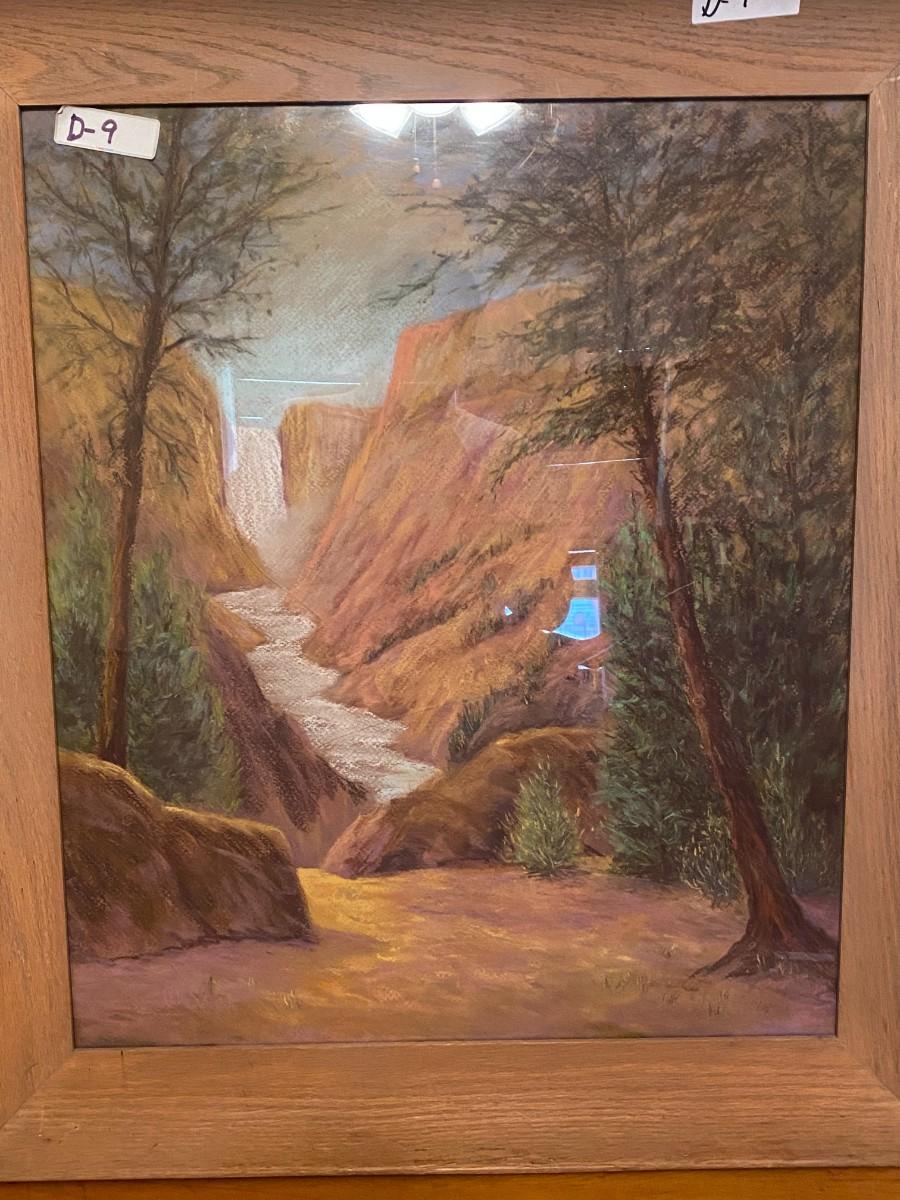 Canyon Mountain Waterfall Scene by Alice Sack, Torrington WY ...