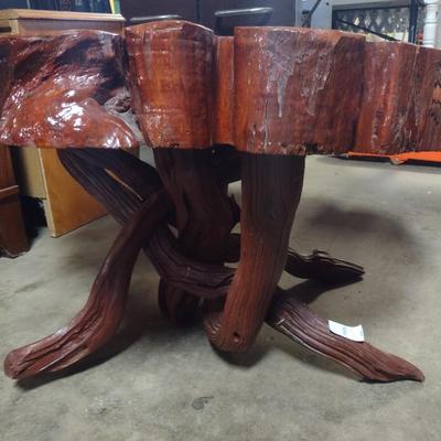 Live Edge Table on Limb Base | EstateSales.org