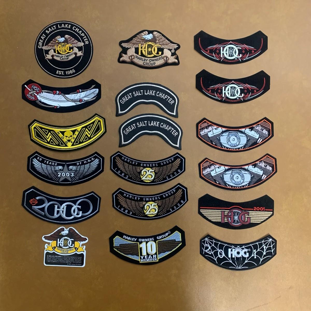 Bundle Motorcycle Harley Davidson patches | EstateSales.org