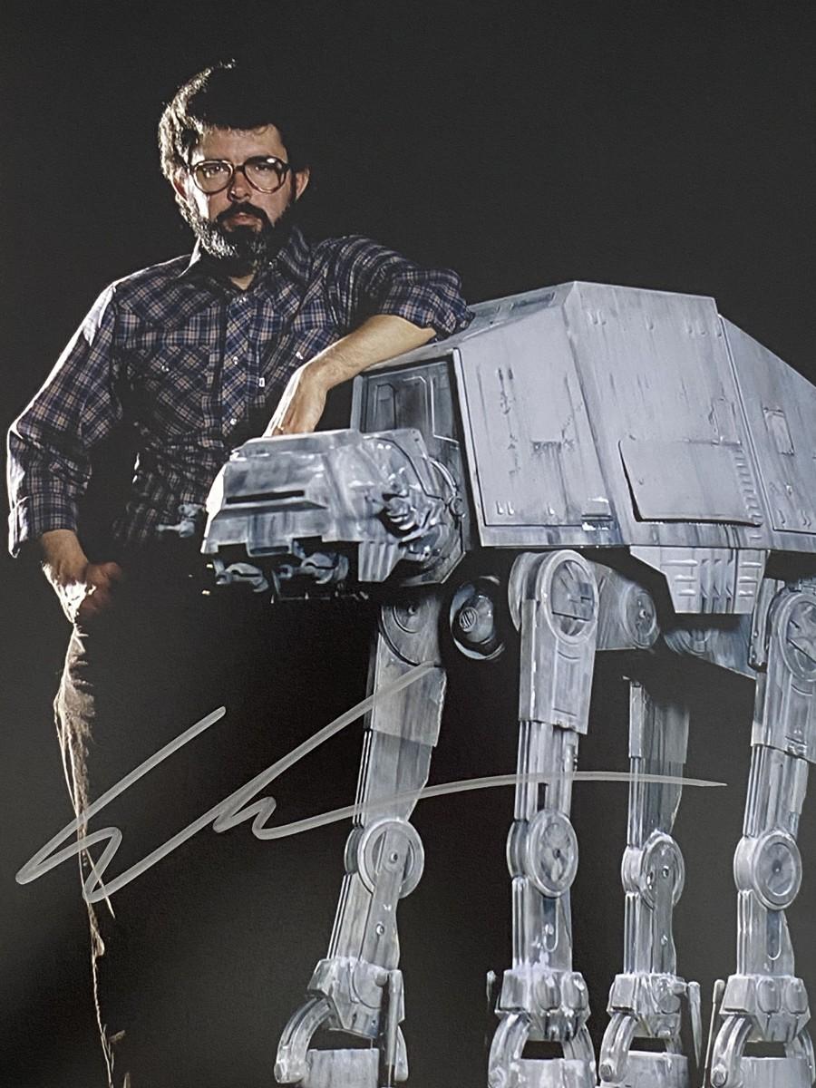 Star Wars George Lucas signed photo | EstateSales.org