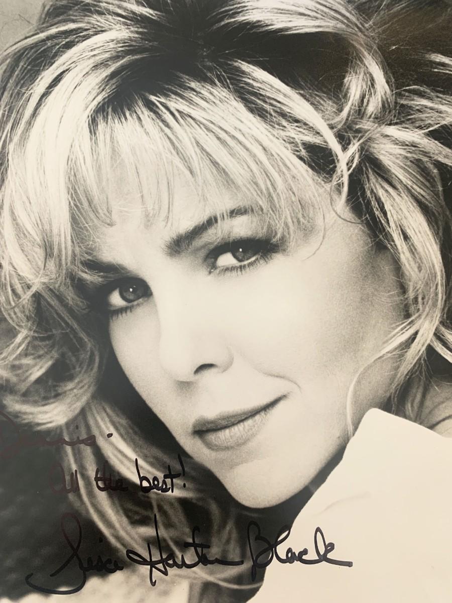 Lisa Hartman Black Singed Photo