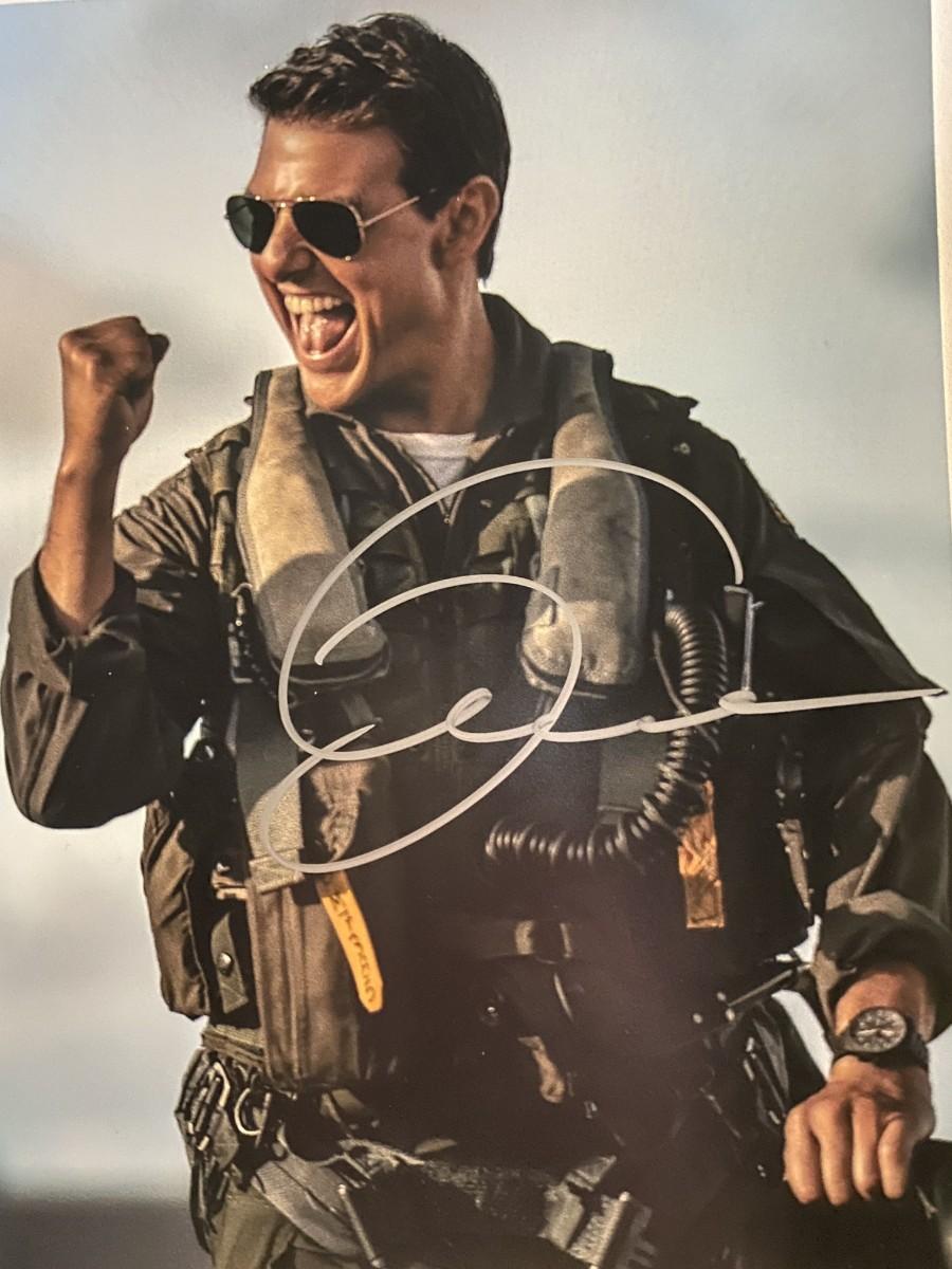 Top Gun Maverick Tom Hanks signed movie photo | EstateSales.org