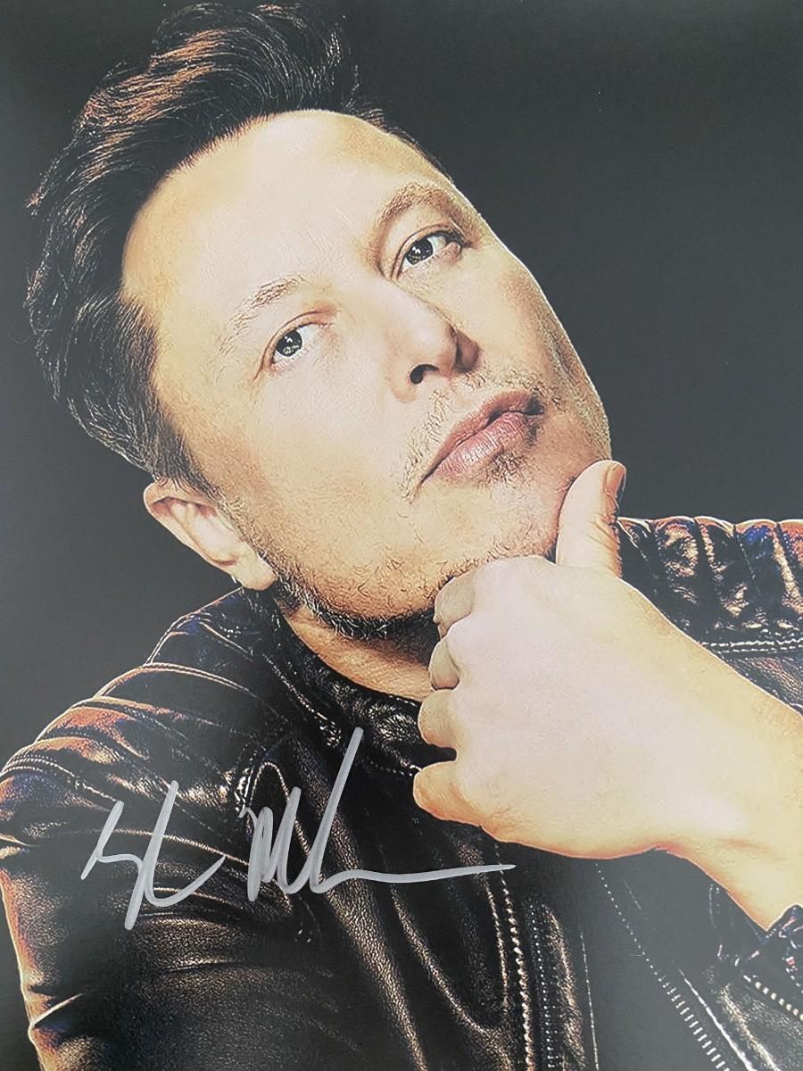 Elon Musk signed photo | EstateSales.org
