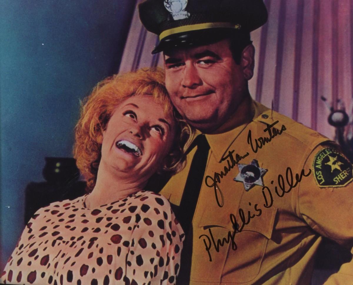 Jonathan Winters and Phyllis Diller signed "Eight on the Lam" movie ...