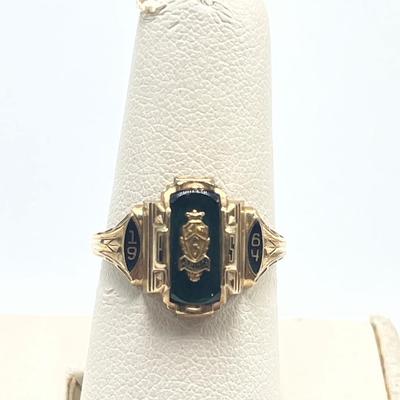 1964 Jostens 10K Gold Class Ring (B1-MG) | EstateSales.org