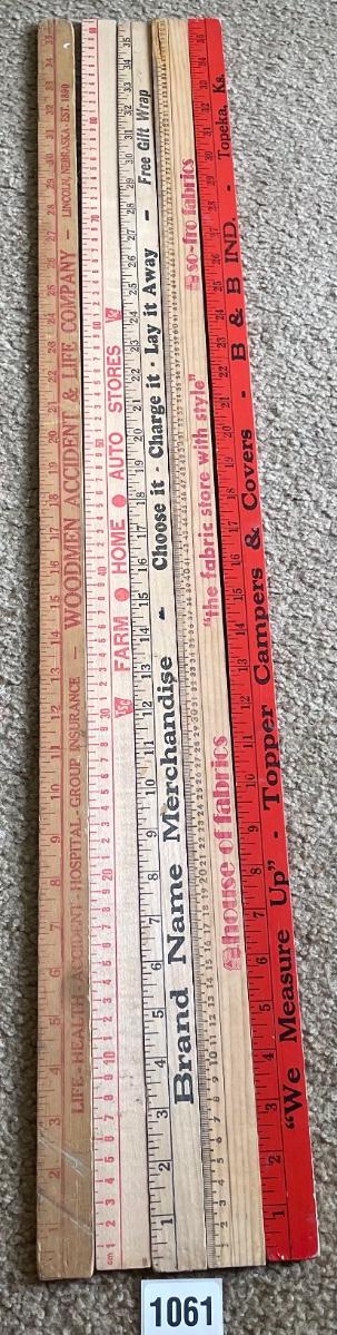 Vintage Yardstick Bundle 1 | EstateSales.org