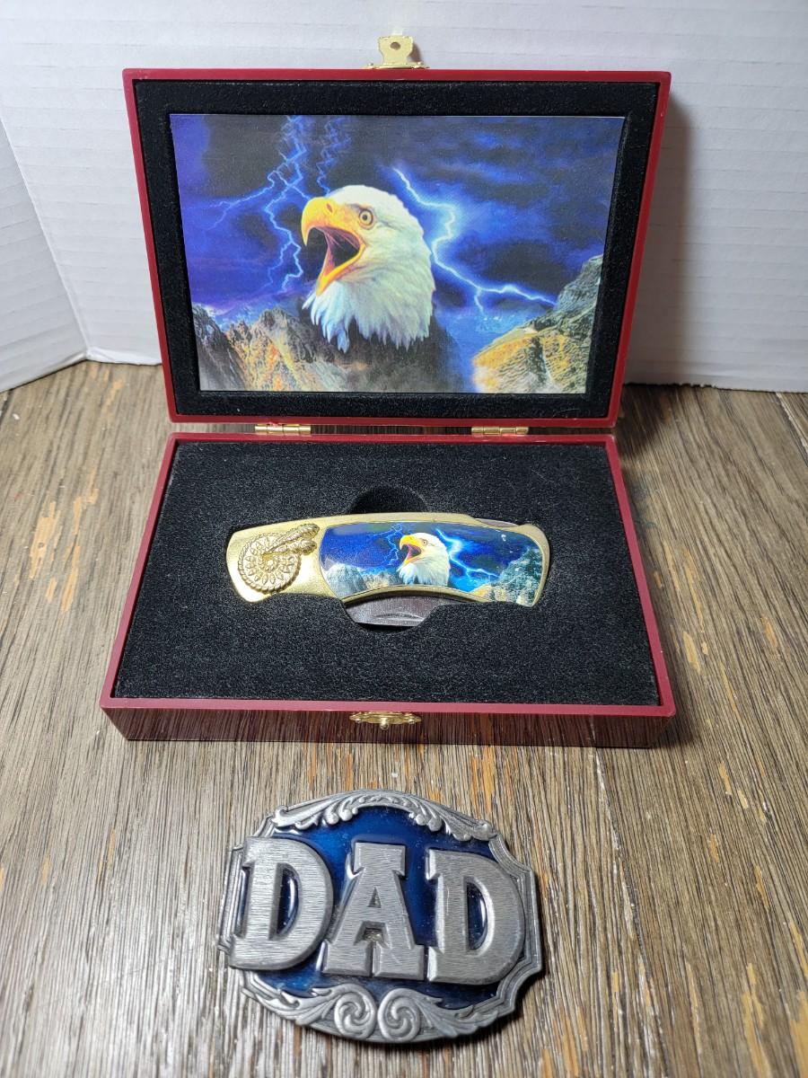 Eagle Knife + DAD Buckle | EstateSales.org