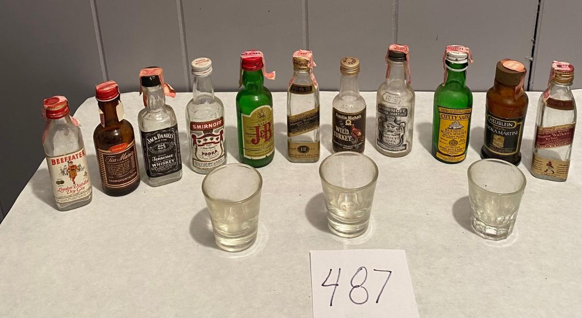 Vintage Mini Liquor Bottles | EstateSales.org