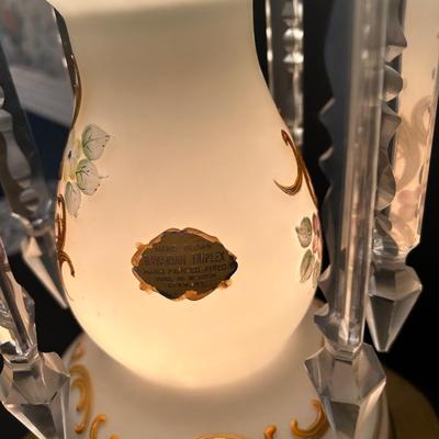 LOT 65: Antique Bavarian Triplex Lamp | EstateSales.org